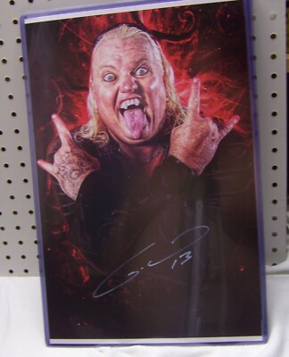 TE 11X17 GANGREL SIGNED 11X17 WRESTLING POSTER w/COA | eBay
