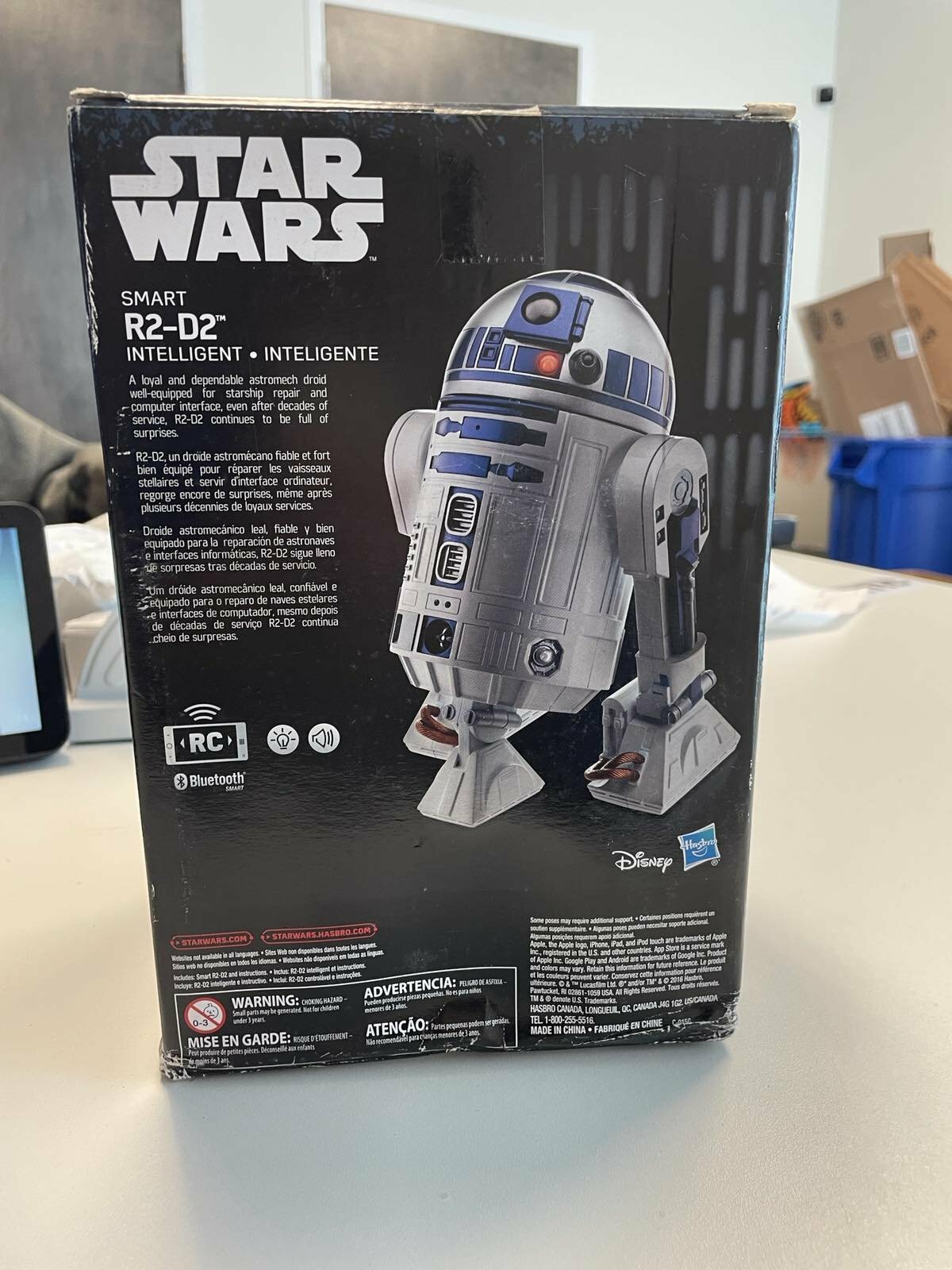 Hasbro Star Wars R2-D2 Remote Control Robot Rc Smart App (Open/ Damaged ...
