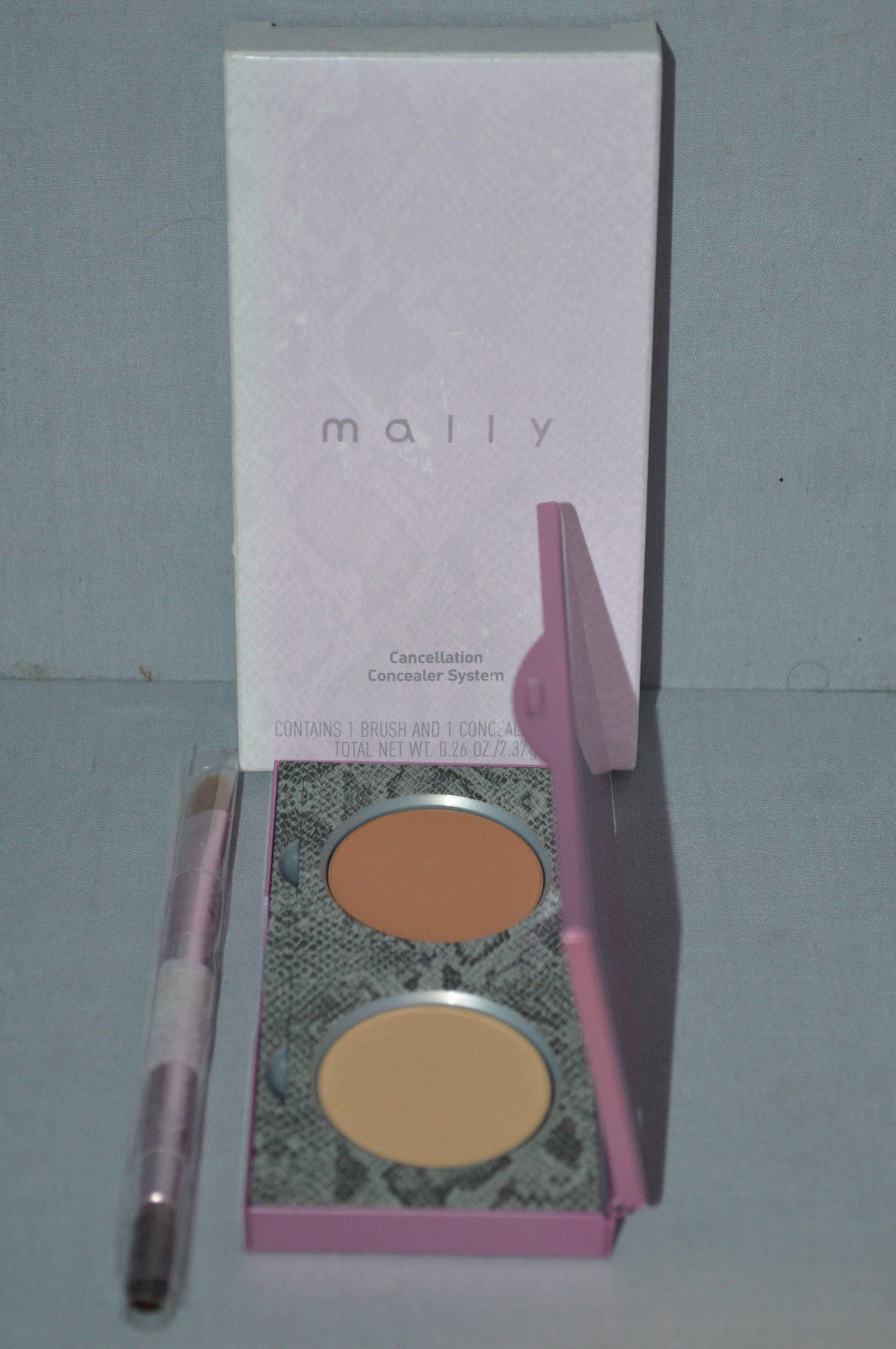 Mally Cancellation Concealer System Tan With Brush .26oz New Boxed | eBay