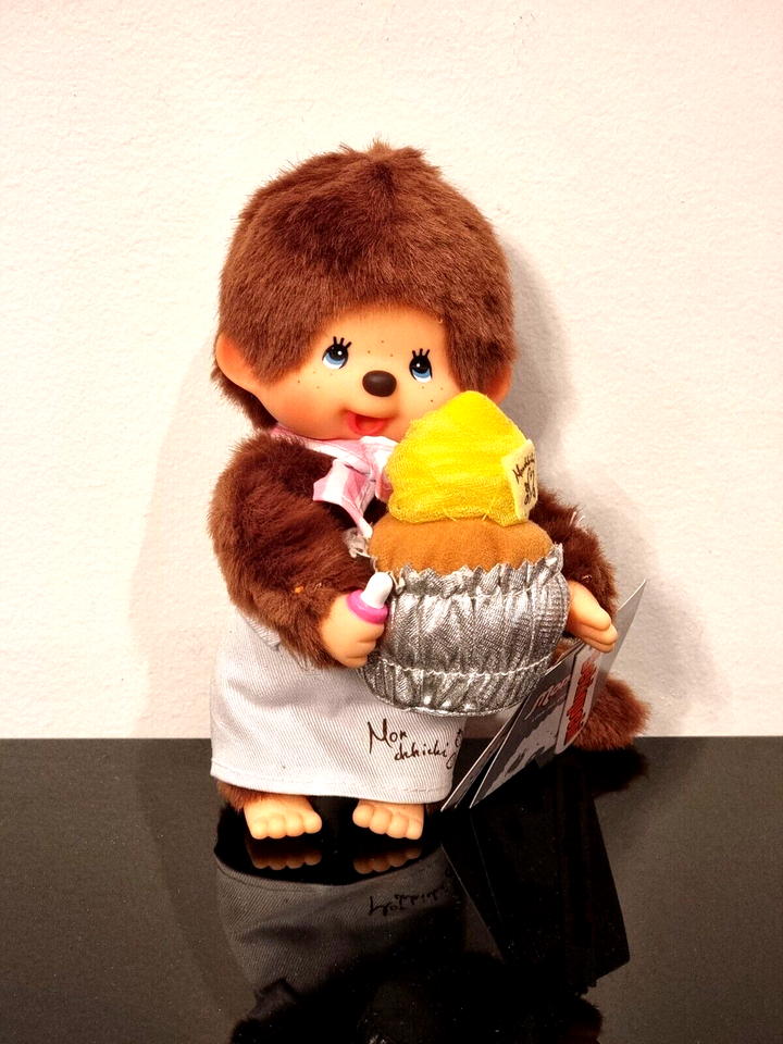Monchhichi Waiter Cake Boy Monchichi Sekiguchi 20cm 8" Doll Kiki Very Rare | eBay