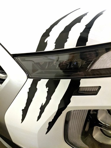 Monster Claw Mark Decal Sticker Devil Scratch Headlight Dent body Car 3 ...
