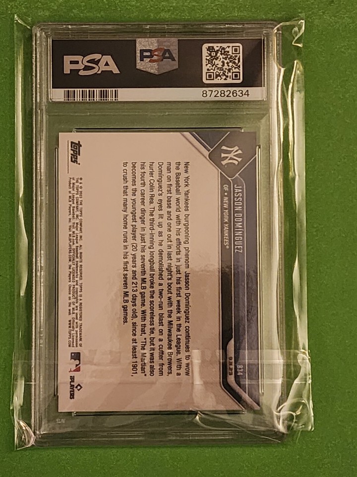 2023 Topps Now - Call-Up #834 Jasson Dominguez (RC) 4 HR in 1st 7 Games ...