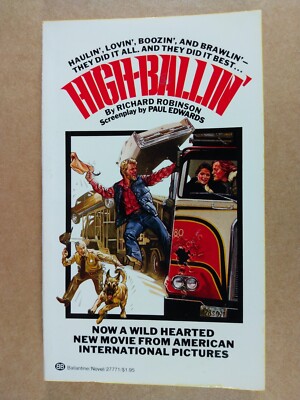 High-Ballin' Richard Robinson Movie Tie-In 1978 vintage paperback | eBay