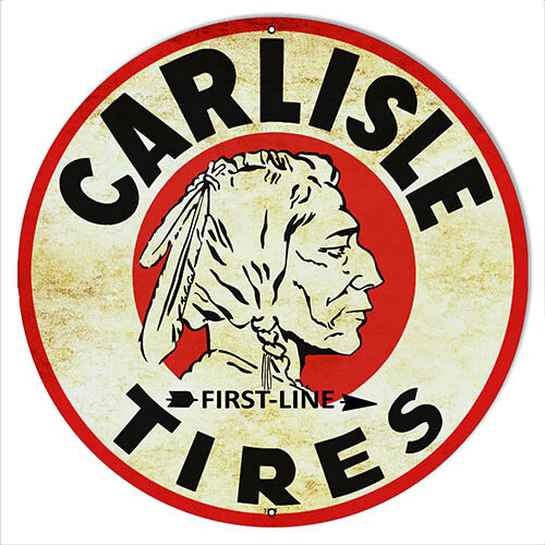 Carlisle Tires Vintage Metal Sign 14x14 | eBay