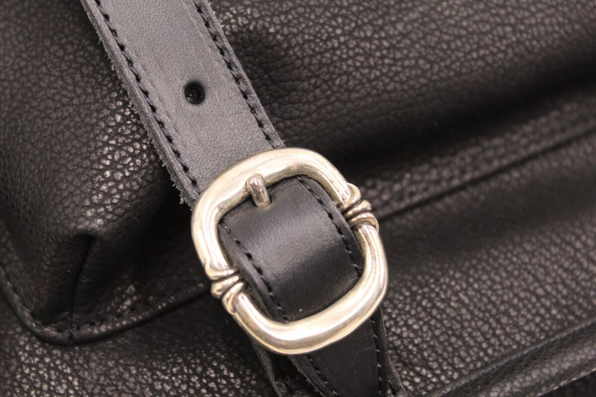 COA Chrome Hearts Cross Black Leather Shoulder Messenger Bag COA Chrome Hearts Cross Black Leather Shoulder Messenger Bag