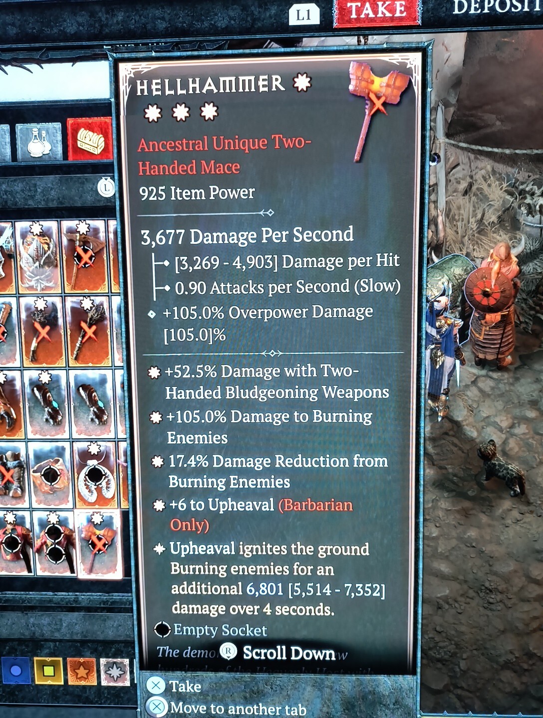 Diablo 4 - Season 4 - Hellhammer (4 Star / GA) - 925 Unique Two Handed ...