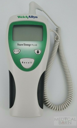Welch Allyn Digital Thermometer SureTemp Plus 690 with Probe + 25 Probe ...