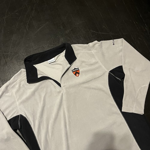 Princeton University Quarter Zip Columbia Jacket Fleece Sweatshirt Grey ...