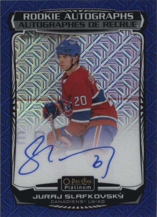 2022-23 O-Pee-Chee Platinum - Rookie Autographs Juraj Slafkovsky #R-SL ...