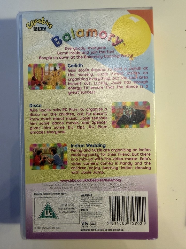BBC CBeebies Balamory Dancing Party Vhs Video Children’s | eBay UK