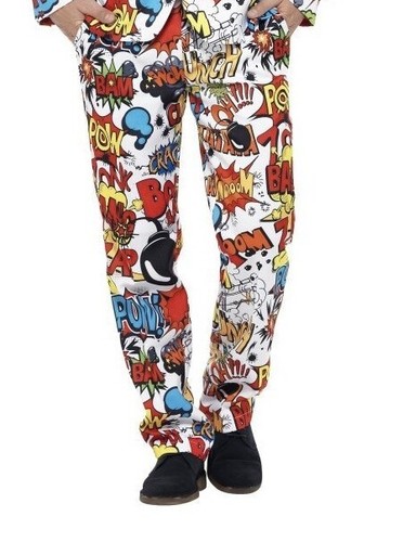 Comic Strip Stand Out Suit Pants Only Costume Comedy Funky Formal ...