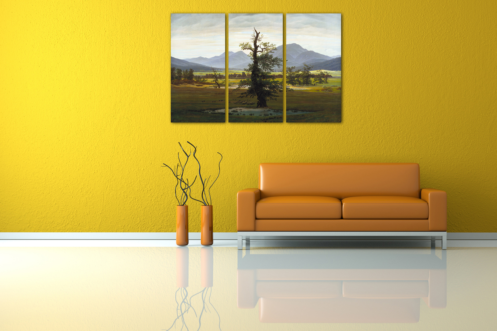 Kunstdruck Caspar David Friedrich - Der einsame Baum | eBay