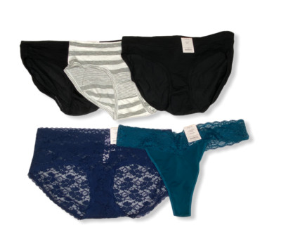 Women's 5pk Assorted Styles & Colors Underwear - Auden - Size M (8-10 ...