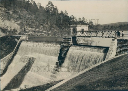 1937 Press Photo Stone Dam Lake Purdy Birmingham Water Works Alabama | eBay