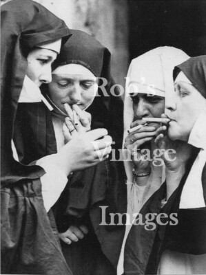 Nuns Smoking Photo Poster Catholic Poster | eBay