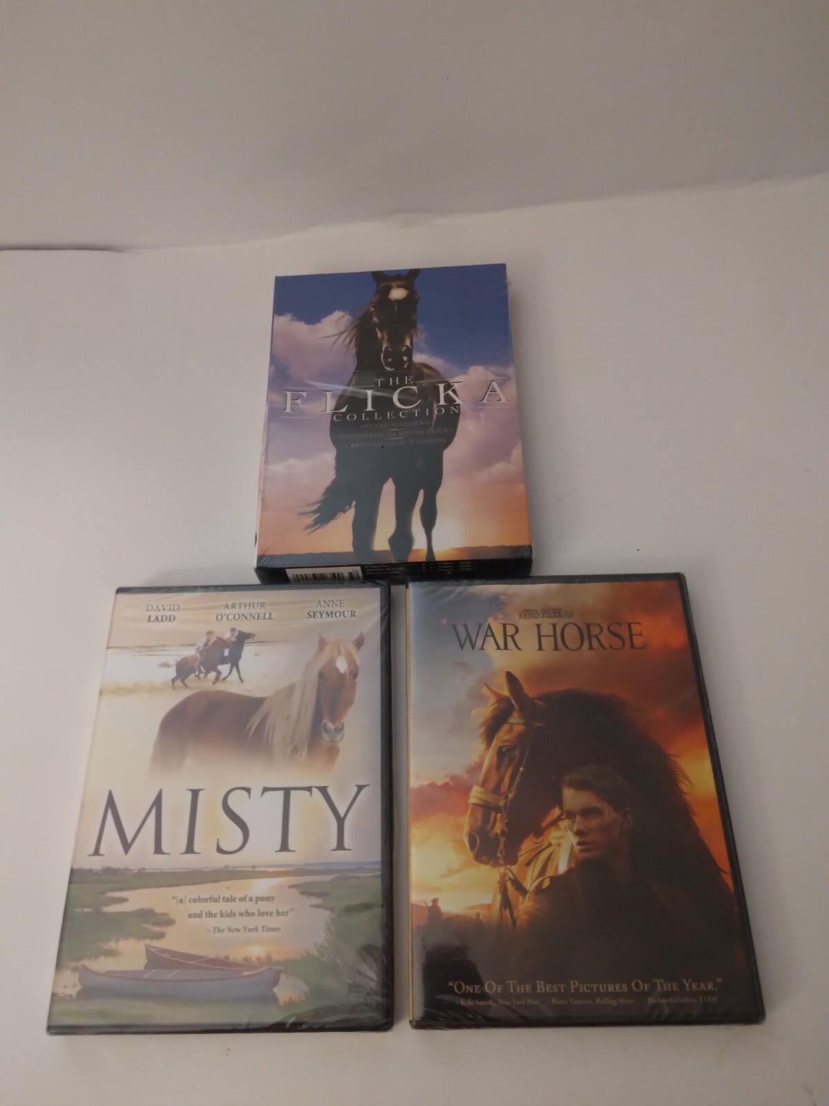 DVDS: The Flicka Collection (DVD, 2007, 3-Disc Set)/ Misty/ War Horse ...