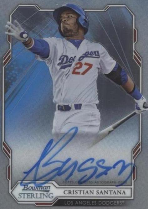 2019 Bowman Sterling - Prospect Autographs Cristian Santana #BSPA-CSA ...