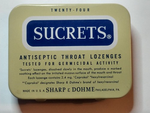 ANTIQUE VINTAGE SUCRETS LOZENGES TIN CONTAINER EXCELLENT CONDITION | eBay