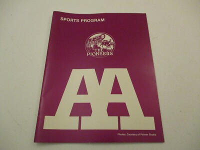 Vintage 1982 1983 Ann Arbor Pioneer High School Sports Guide Football ...