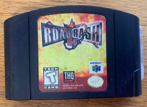 Road Rash 64 Nintendo 64 N64 Black Cartridge Game Only Tested ...