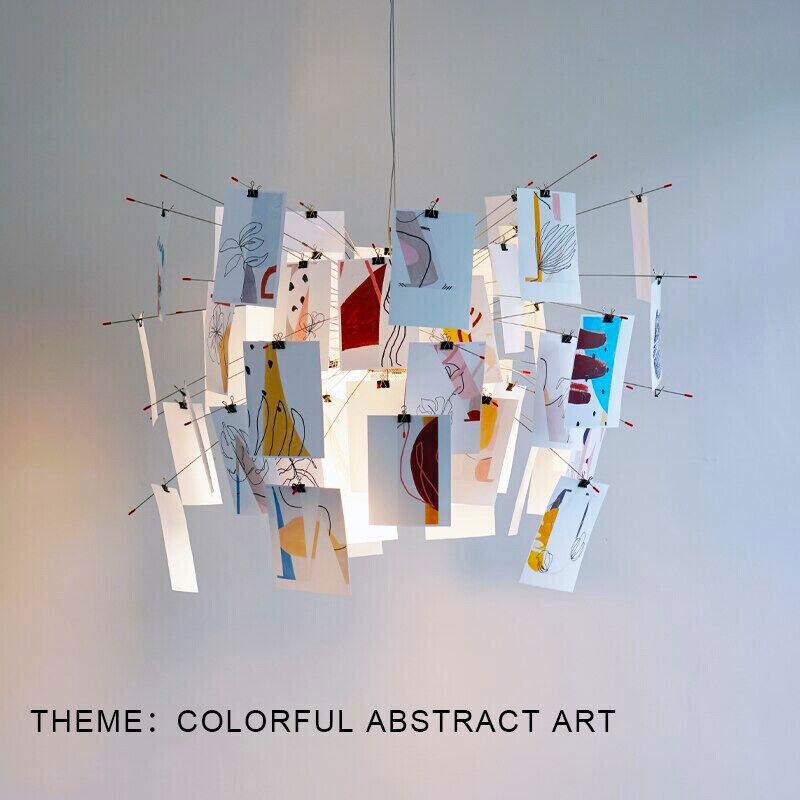 Pendant CHANDELIER Light Lamp MODERN Creative Ceiling PHOTO DIY Fixture ...
