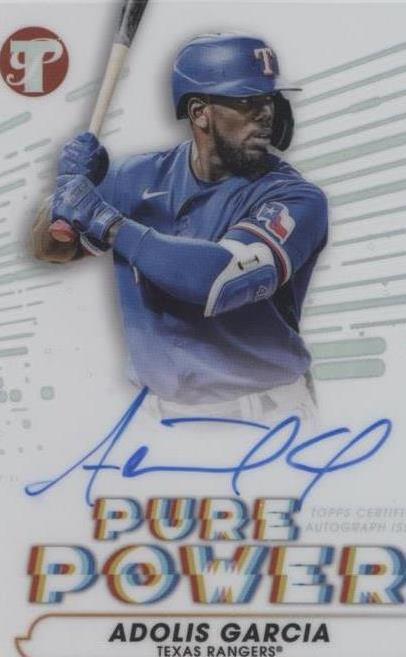 2022 Topps Pristine - Pure Power Autographs Adolis Garcia #PPA-AG (AU ...