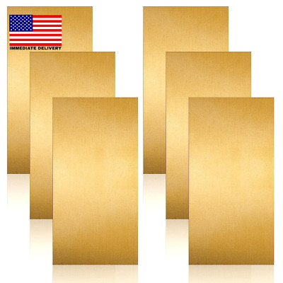 Brass Strip, Brass Sheet Brass Shim Stock Assortment Metal Shims, 6 ...