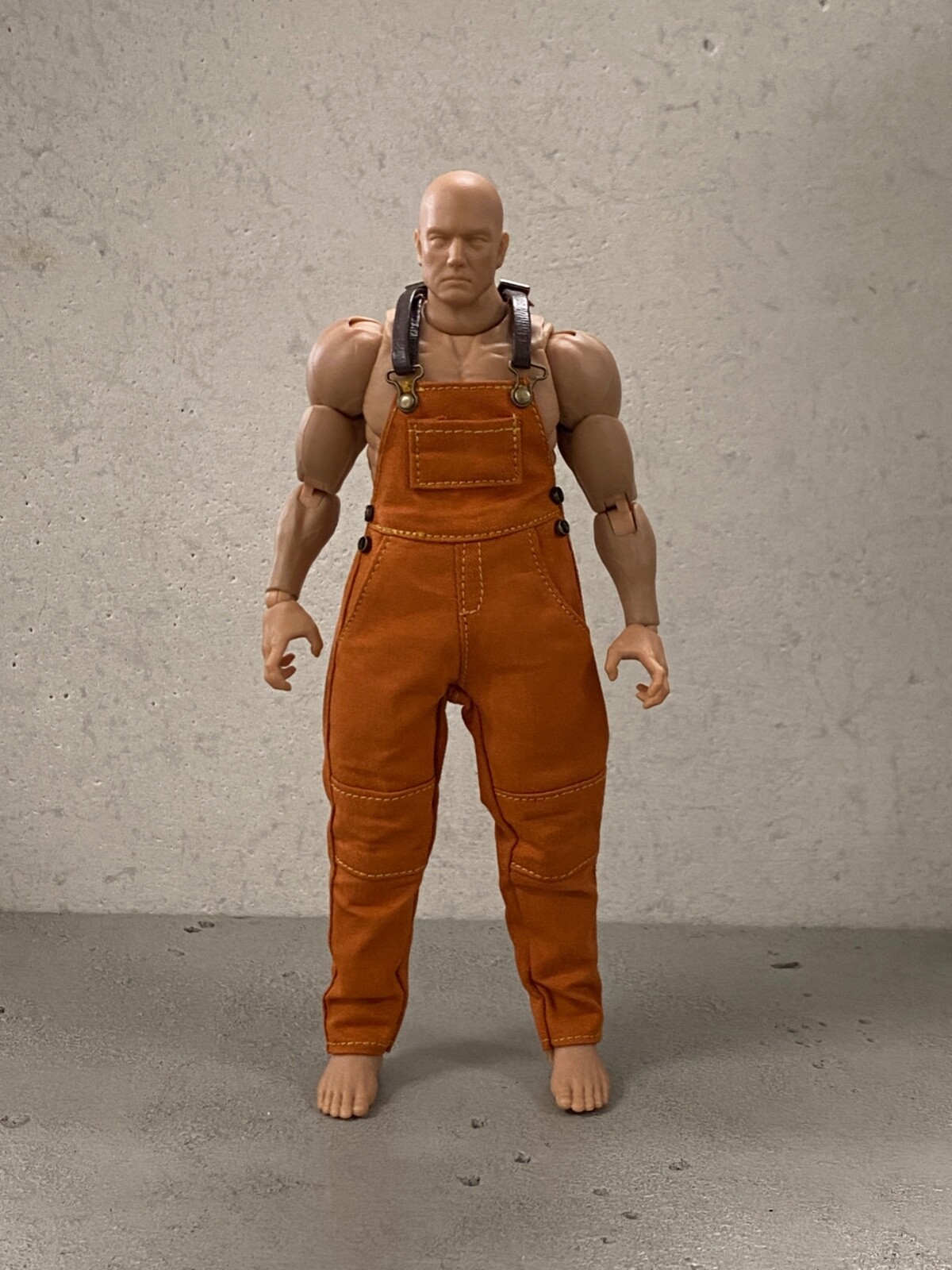 AST-CVPT-OG: 1/12 Orange Denim Overall for 6" Mezco Nota GWToys Vtoys ...