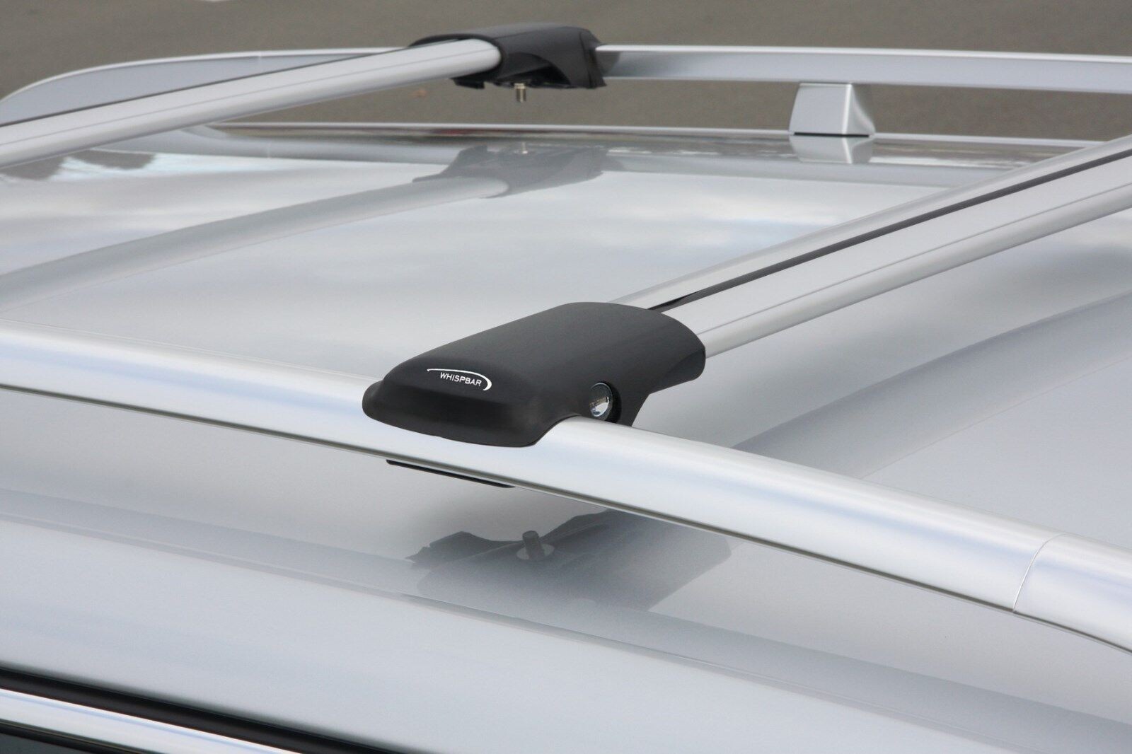 PRORACK-WHISPBAR S42 RAIL FLUSH MOUNT SILVER cross bars BRAND NEW inbox ...