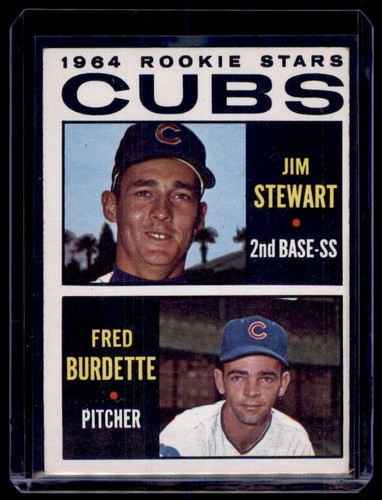 1964 Topps 1964 Cubs Rookie Stars - Jim Stewart/Fred Burdette Rookie ...