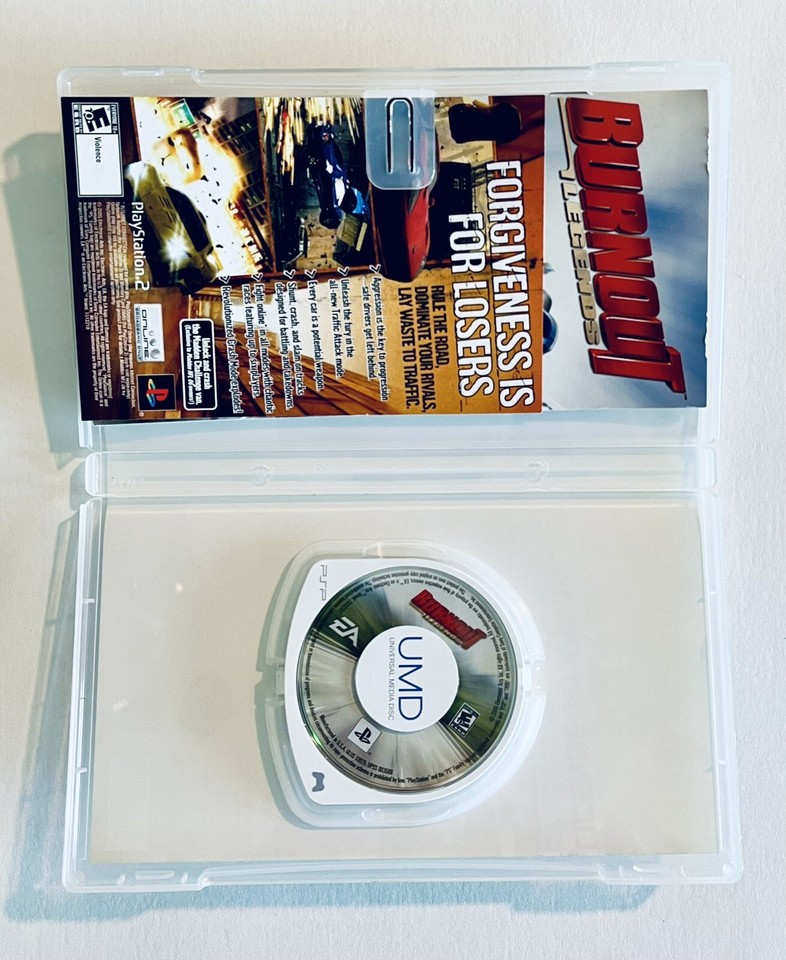 Burnout Legends (Sony PSP, 2005) Complete *TESTED* Used CIB Excellent ...