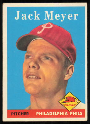 1958 Topps #186 Jack Meyer Philadelphia Phillies | eBay