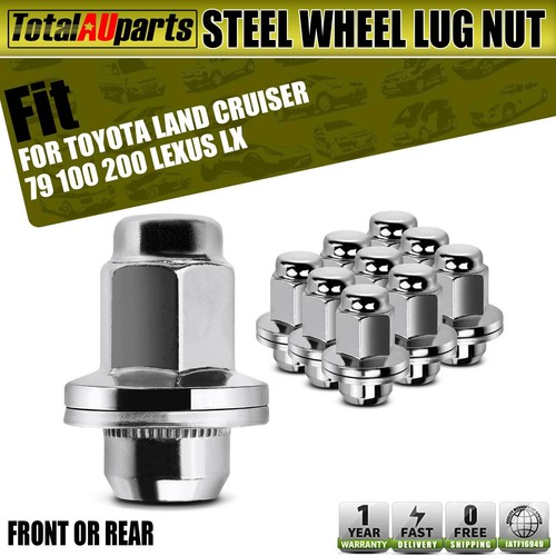 10x Wheel Nut for Toyota Land Cruiser HDJ100 UZJ Tundra USK Lexus LX ...