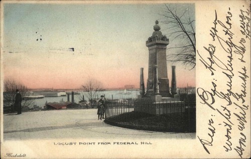 Baltimore Maryland MD Locust Point Memorial c1900s-20s Postcard | eBay