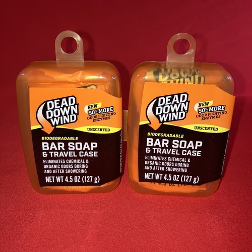 2 Bars - Dead Down Wind 12002 Bar Soap with Travel Container - 4.5oz ...