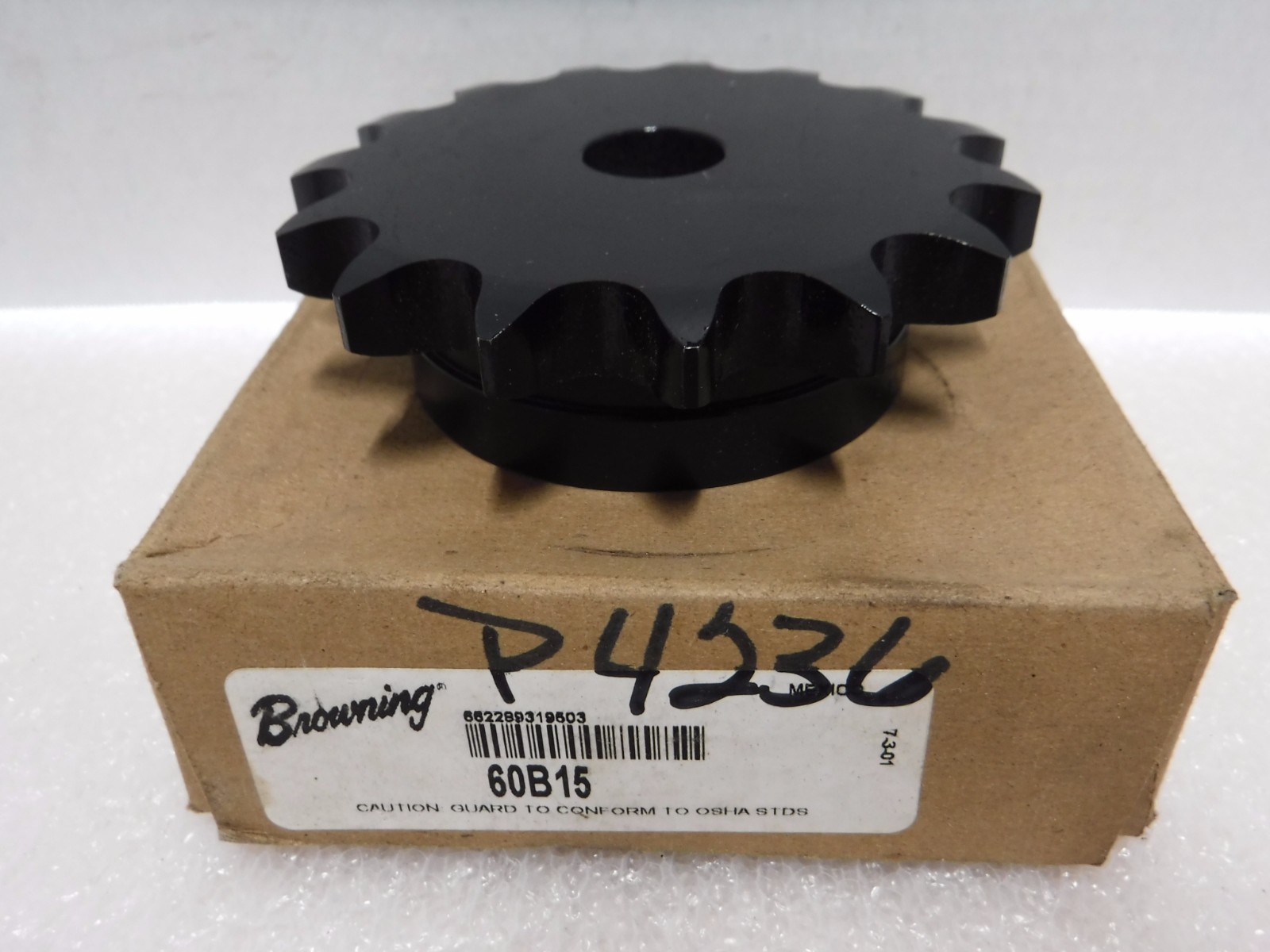 Browning 40mm Bore 12x4 Keyway 15 Teeth Sprocket 60B15 for sale online ...