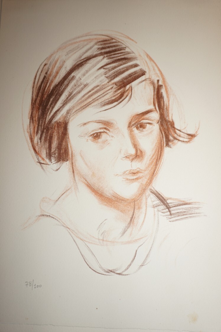 Othon FRIESZ (Le Havre 1879-1949) LITHO ORIGINALE FAUVISME JEUNE FILLE ...