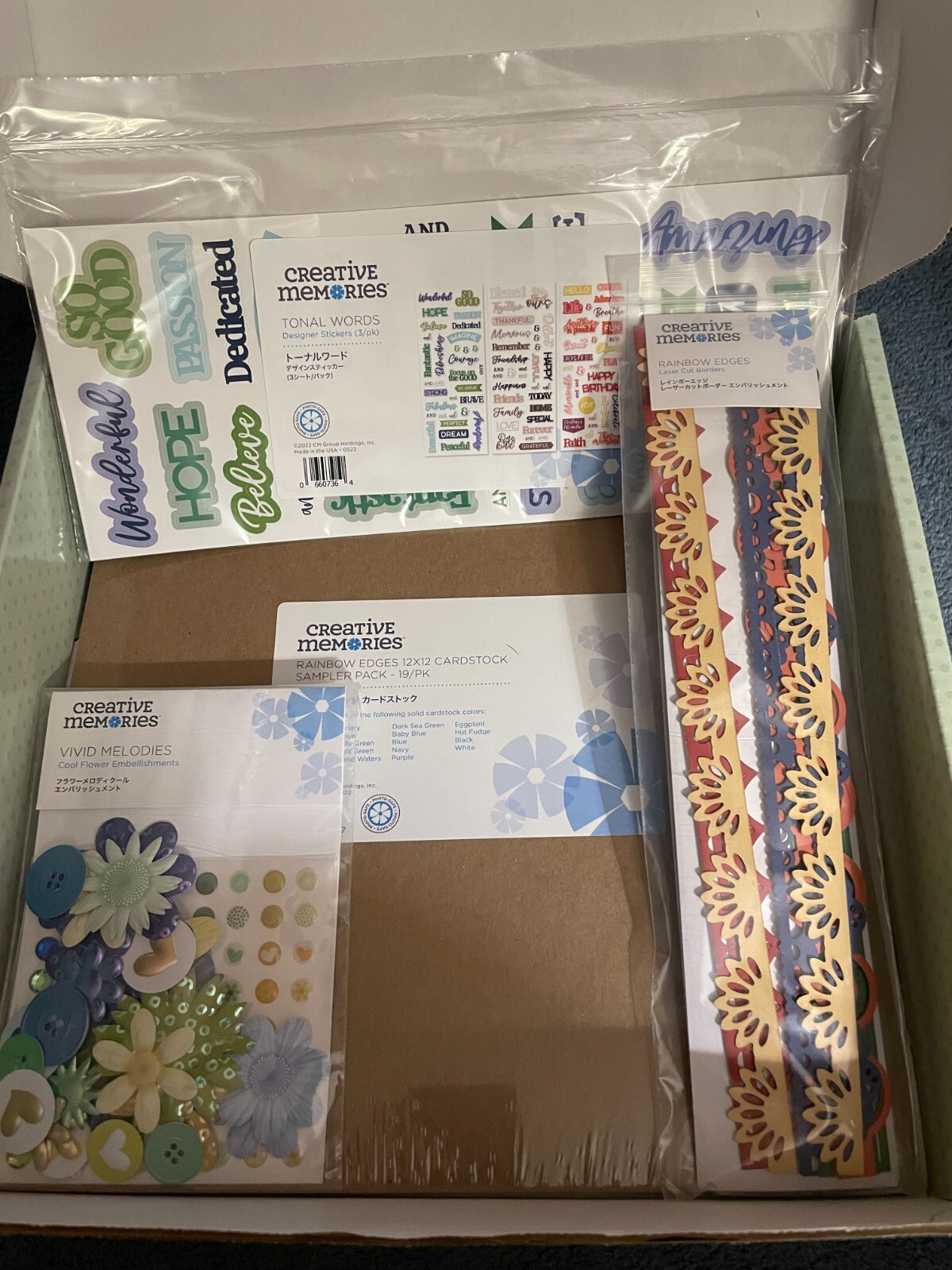Creative Memories Rainbow Edges 4-piece Bundle with Laser Borders ...