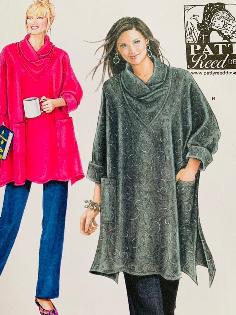 Simplicity Uncut Pattern 2289 Womens XS-XXL Patty Reed Loose Fitting ...