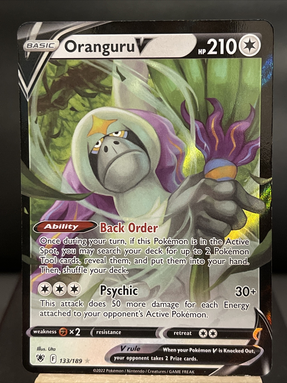 Pokémon TCG Oranguru V Sword & Shield-Astral Radiance 133/189 Holo ...
