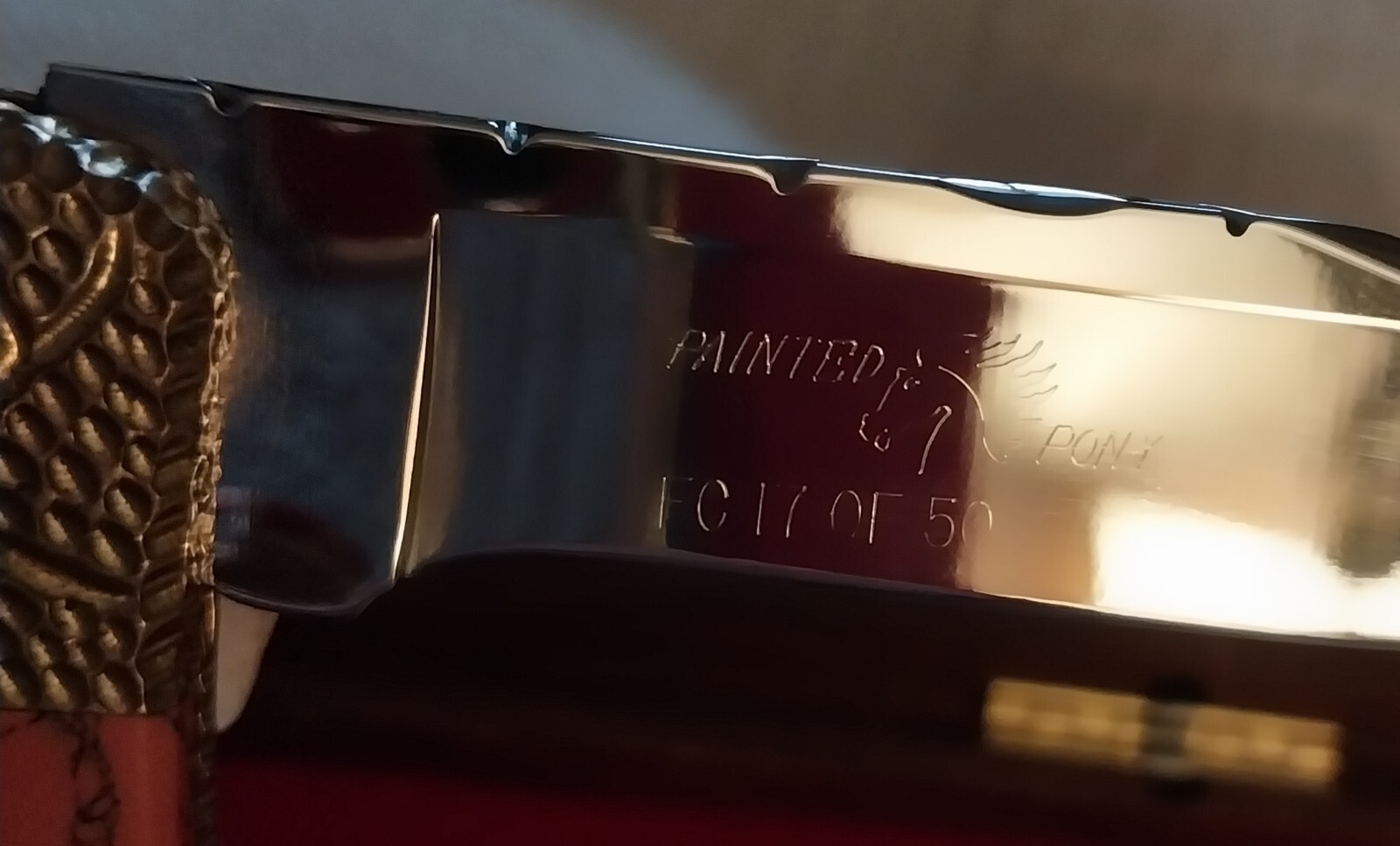 Michael Prater Painted Pony Custom Buck 110 Knife #17 | eBay