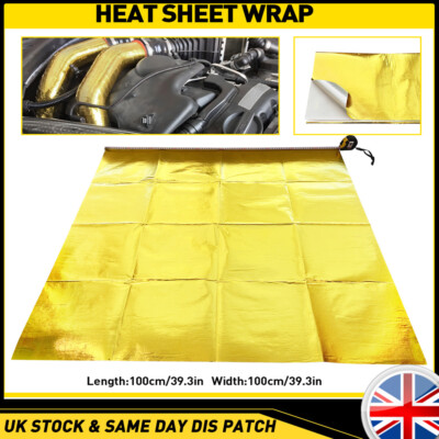 Gold Heat Barrier Reflect Sheet Self Adhesive High Temp Heat Shield ...