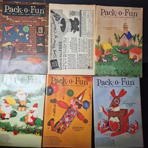 Vintage Lot of 30 Pack O Fun Scrap-Craft Magazines 1971-1977 | eBay