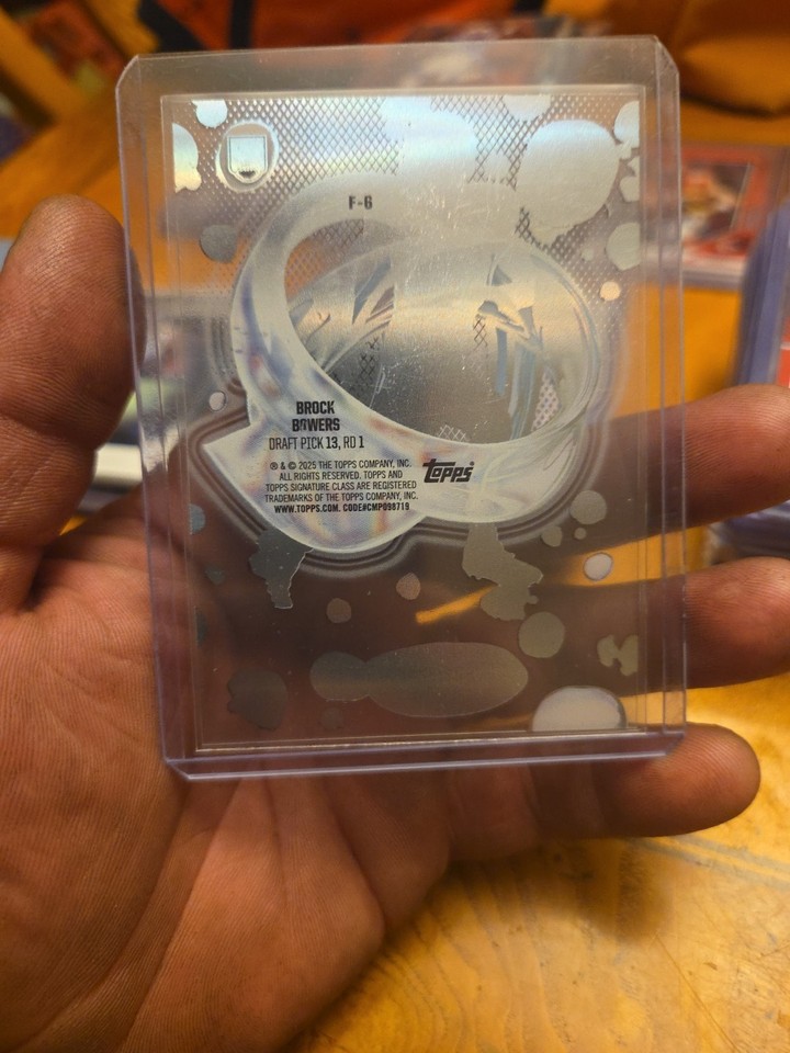 2024 Topps Signature Class Brock Bowers Fluidity F-6 RC SSP Case Hit NM ...