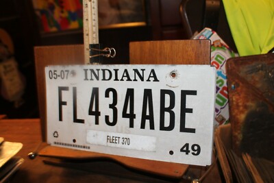 2017 Indiana License Plate Fleet FL144ABE | eBay