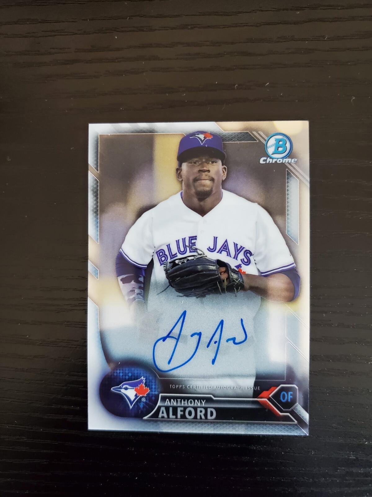 Anthony Alford - 2016 Bowman Chrome Autograph ON-CARD PROPECT AUTO | eBay