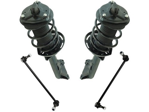 For 2008-2011 Mercedes C300 Strut Coil Spring Sway Bar Link Kit Front ...