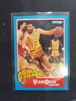 1990-91 Fleer Basketball Vlade Divac Rookie Sensations #9 | eBay