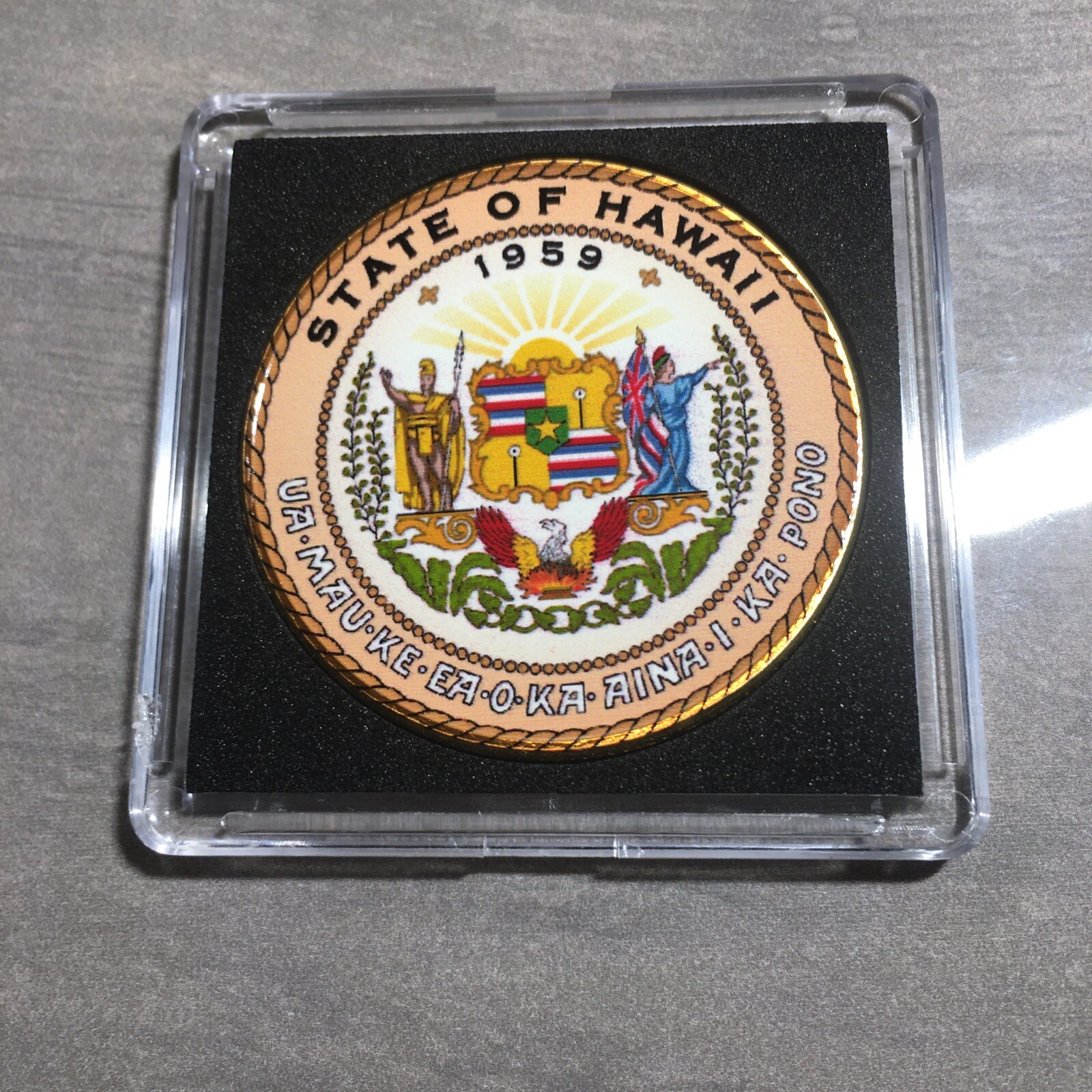 Great State of HAWAII State Seal Colorized Collectible Challenge Coin ...