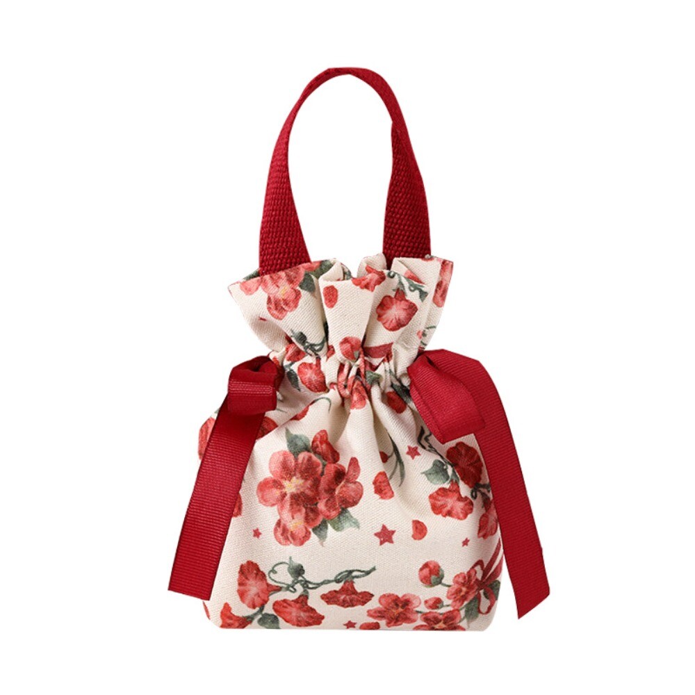 Canvas Wedding Gift Bags Chinese New Year Blessing Packing Drawstring ...